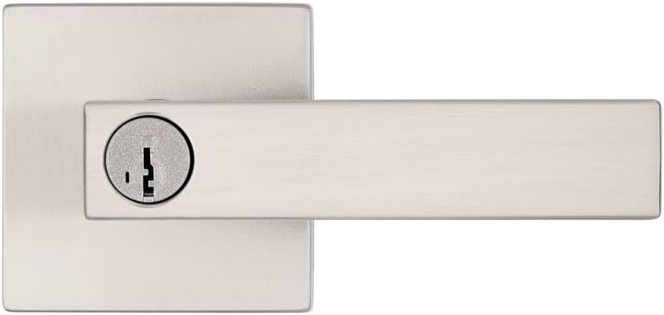 Kwikset Singapore Entry Door Handle with Lock and Key, Secure Keyed ...