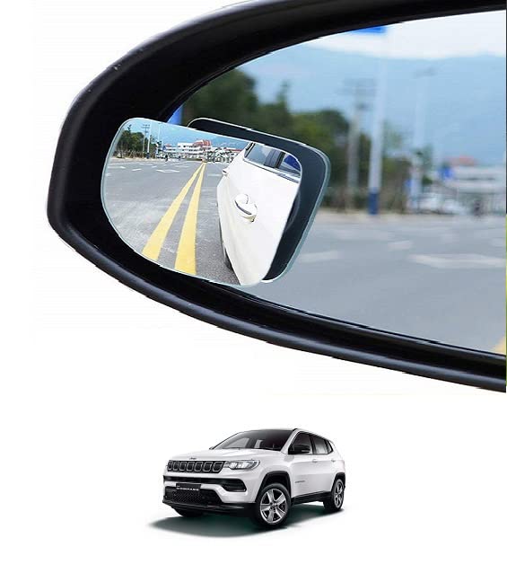Trigcars ® J E E P Compass Car Blind Spot Rear View Mirror Triangle ...