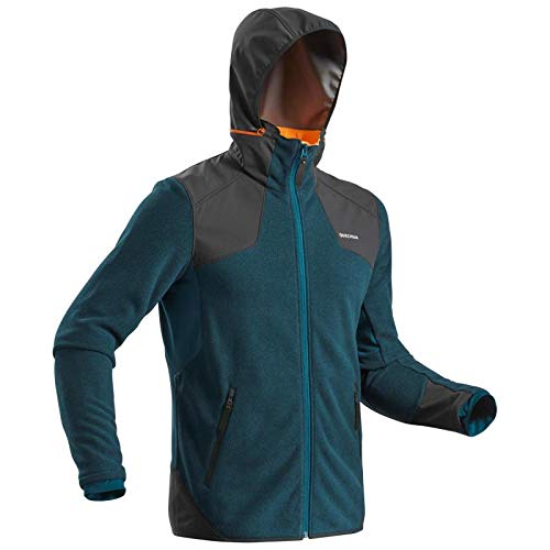 Quechua Men's Fleece Snow Hiking Jacket SH500 X-Warm - Blue Grey (S ...