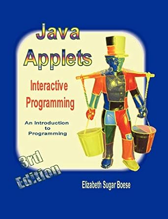 Buy Java Applets 3rd Edition (B&W): Interactive Programming Book Online at Low Prices in India ...