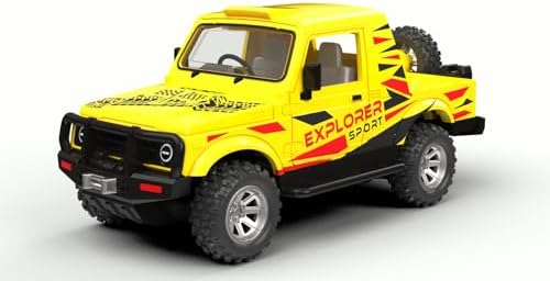 Gypsy diecast Toy car for Kids Pullback Pack of 1 Yellow Color : Amazon ...