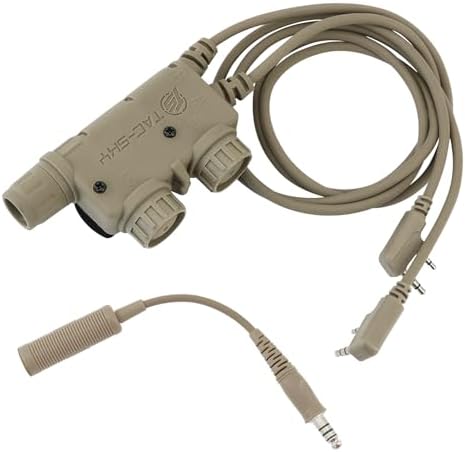 Amazon.com: TACGZGJSM V2 U94 Tactical Headsets Dual PTT Push-to-Talk ...