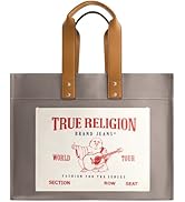 Amazon.com: True Religion Tote Bag, Women's Medium Denim Travel ...