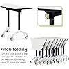 Amazon.com: CUAOCEZ Conference Table, Foldable Flip Top Mobile Training ...