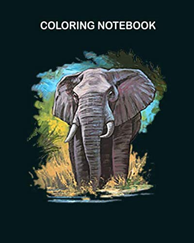 Amazon.co.jp: Coloring Book: elephant true colors 64 pages - 8 x 10 ...