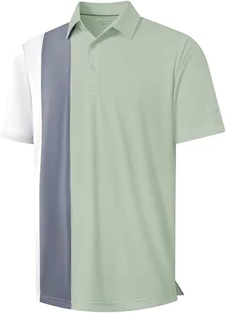 Amazon.com: M MAELREG Mens Golf Polo Shirts Short Sleeve Dry Fit Casual ...