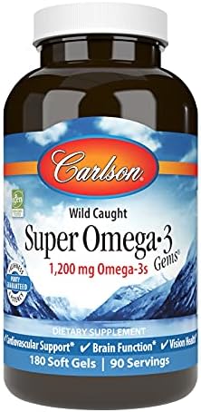 Amazon.com: Carlson - Maximum Omega 2000, 2000 mg Omega-3s, Healthy ...