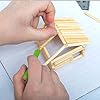 YAYODS 100Pcs Square Wooden Sticks 10mm, Unfinished Square Dowel Rods ...