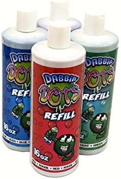 Amazon.com: Dabbin Dots 16oz Dauber Refill Bottles- Pack of 4 Bottles ...