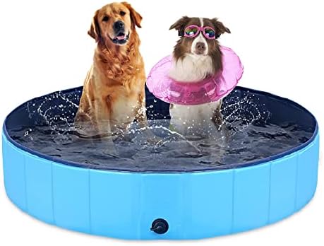 Amazon.com: PJZP Large Dog Pool Foldable Dog Pool pet Pool Dog Swimming ...