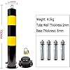 Amazon.com: Driveway Security Post Barrier 2-Pack Parking Bollards with ...