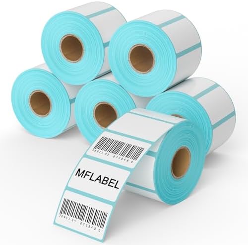 Jadens Thermal Printer Labels 3 Rolls 2.25"x1.25" Direct Thermal ...