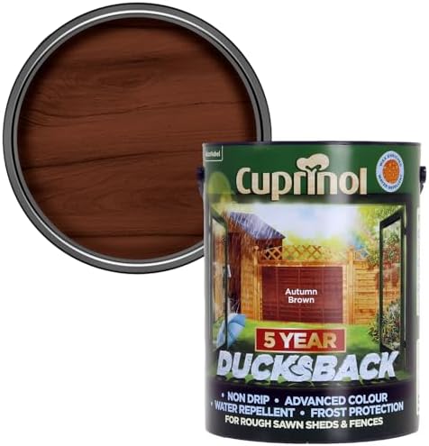 Cuprinol 5 Litre, 5 Year Ducksback Colours Autumn Brown : Amazon.co.uk ...