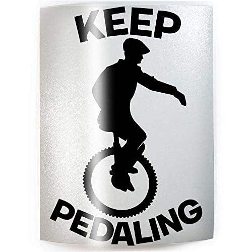 Amazon.com: KEEP PEDALING Mountain Unicycle - PICK COLOR & SIZE - Vinyl ...