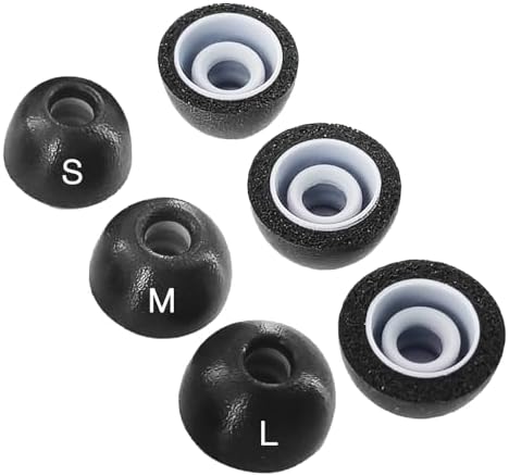 Amazon.com: TENNMAK 2 Layers Memory Foam Eartips Replacement for ...