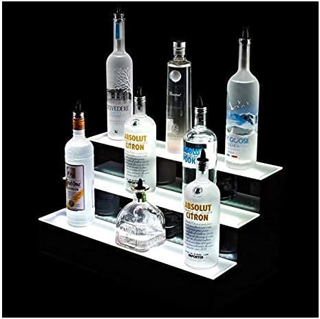 Bar Accessories for Home Pub: Three Tier LED RGB Bottle Display Stand ...