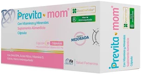 Previta-mom Suplemento Alimenticio caja con 30 Cápsulas : Amazon.com.mx ...