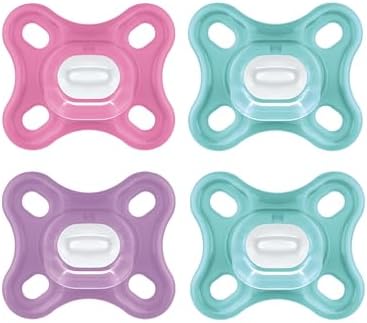 Amazon.com : MAM Comfort Baby Pacifier, 100% Lightweight Silicone Pink ...