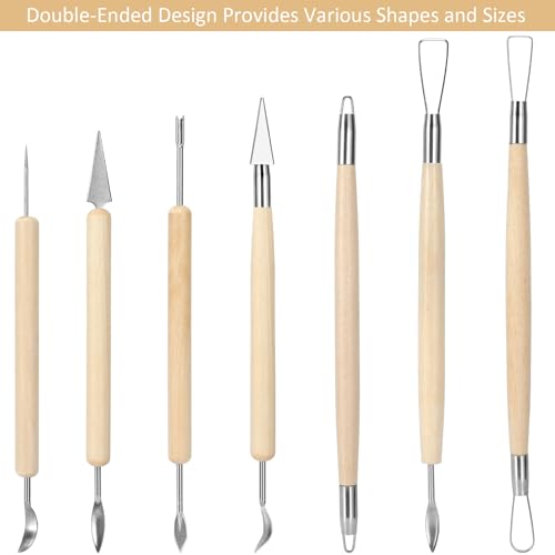 Snapklik.com : Blisstime 18PCS Clay Sculpting Tools, Basic Clay Pottery ...