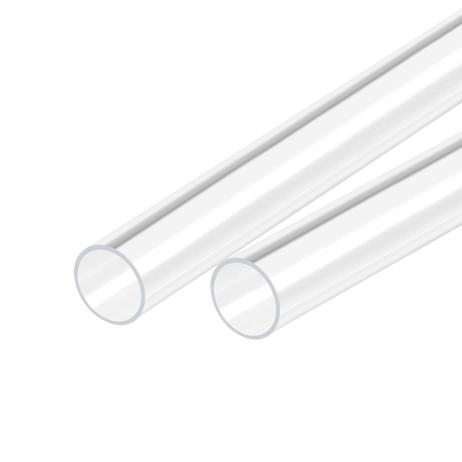 MECCANIXITY Acrylic Pipe Clear Rigid Round Tube 18mm(0.7") ID 20mm(0.8 ...