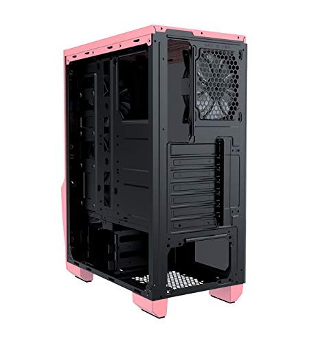 Apevia Crusader-F-PK Mid Tower Gaming Case with 1 x Full-Size Tempered ...