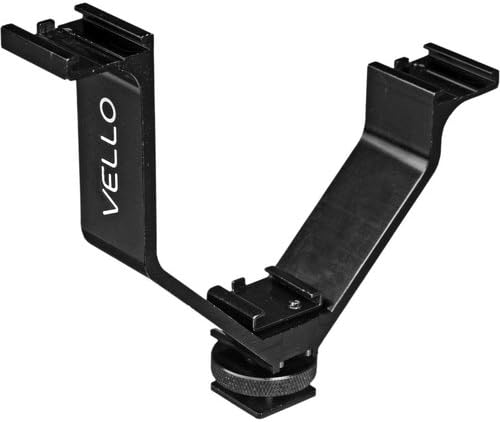 Amazon.com : Vello Triple Shoe V Bracket (12.5 cm Wide) : Camera Flash ...