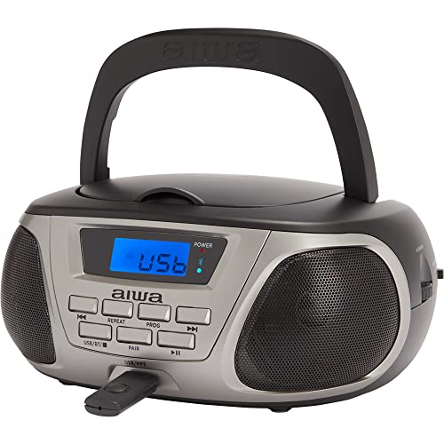 Aiwa BBTU-300TN Portable CD Player CD Radio FM Radio Hyperbass Audio ...