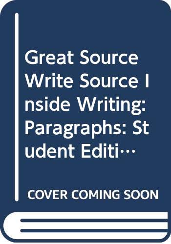 Amazon.com: Great Source Write Source Inside Writing: Paragraphs: Student Edition Grade 4 (Ws ...