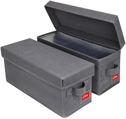 Amazon.com: JUNDUN CD Storage Box with Lock,Water-Resistant and ...