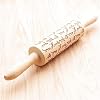 Amazon.com: Cat Pattern Engraved Wooden Rolling Pin, Wood Embossing ...