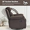 Amazon.com: Small Rocker Swivel Recliner Chair for Adults Women for ...