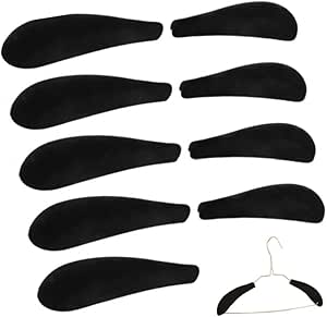 DACUAN 10 PCS Durable Clothing Hanger Forms, Velvet Flocking Sweater ...