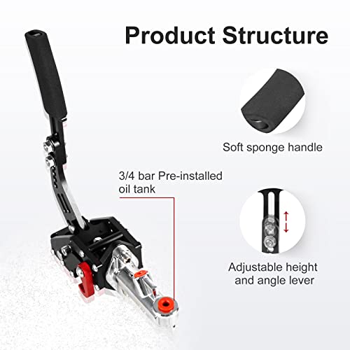 Snapklik.com : Universal Racing Hydraulic Handbrake Drift E-Brake ...