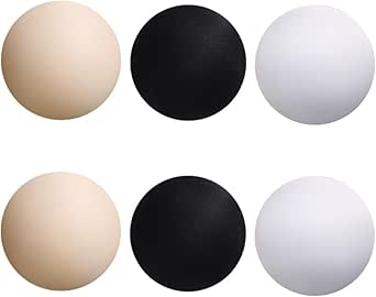 ifundom False Breasts 6 Pairs Round Bra Pads Inserts Removable Bra Cups ...