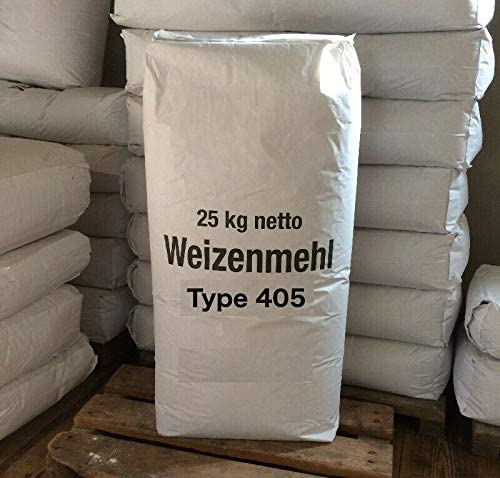 25 kg Weizenmehl Typ 405 Mehl - frische Produktion - aus heimischer ...