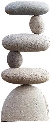 Amazon.com : Small Side 2 Side Rock Cairn Sculpture Garden Decoration ...