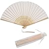 Amazon.com: SL crafts 50 Sets Imitated Silk Hand Fan with Tassel and ...