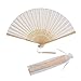 Amazon.com: SL crafts 50 Sets Imitated Silk Hand Fan with Tassel and ...