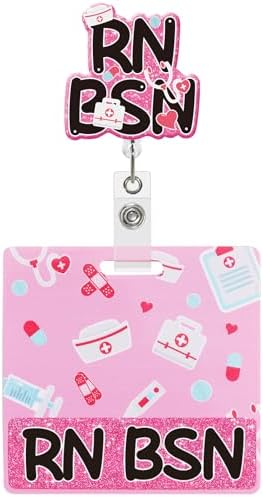 Amazon.com : CTOHN Retractable RN BSN Badge Holder Reels and Buddy ...