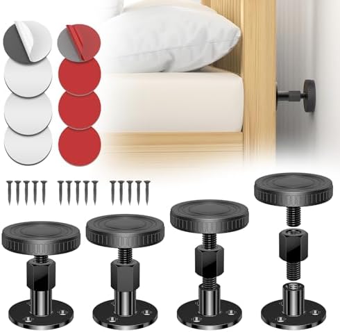 Amazon.com: Falrody Adjustable Headboard Stoppers for Wall, 4PCS ...