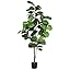 Amazon.com: LUWENER 6ft Artificial Fiddle Leaf Fig Tree Plant,Fake Ficus Lyrata in Pot,Ficus ...