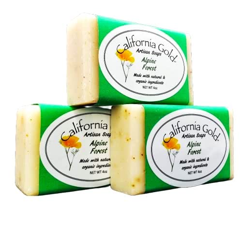 Amazon.com: California Gold Artisan Soaps Alpine Forest Bar Soap ...
