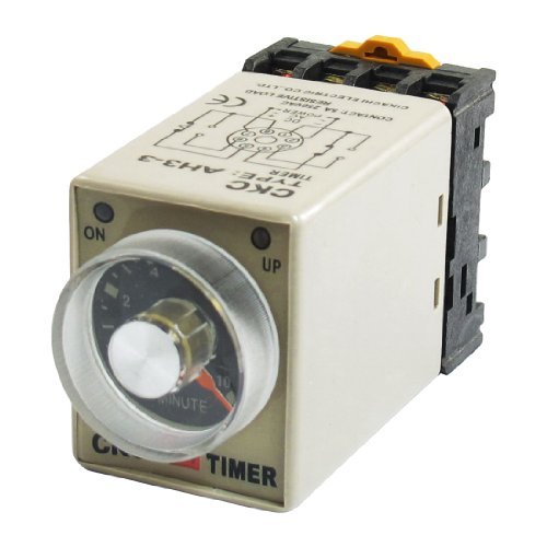 OROOBA® AC 24V 8 Pin 0-10 Min. Rail Mount AH3-3 Delay Timer Time Relay ...