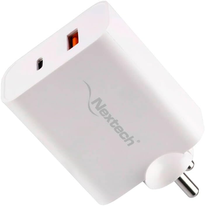 Ambrane 65W Charger Adapter, 3 Ports - 2 Type C & 1 USB for Samsung ...