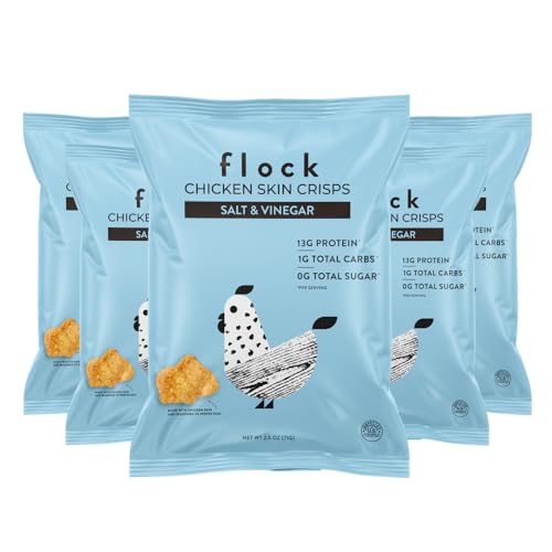 Snapklik.com : Flock Keto Chicken Skin Chips Salt And Vinegar Flavor ...