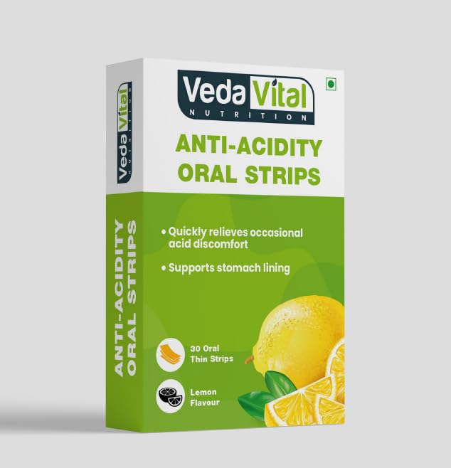 Buy Veda Vital Nutrition Natural Anti Acidity Oral Strips | Quick ...