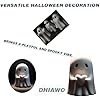 Amazon.com: Dhiawo Cute Ghost Statue, Middle Finger Ghost Statue,Ghosts ...