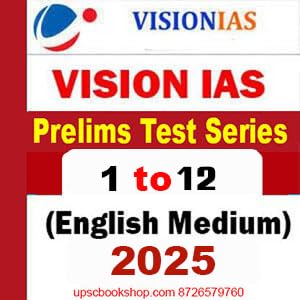 Buy Vision IAS Prelims Test Series 2025 (1-12) (Questions with Solution ...