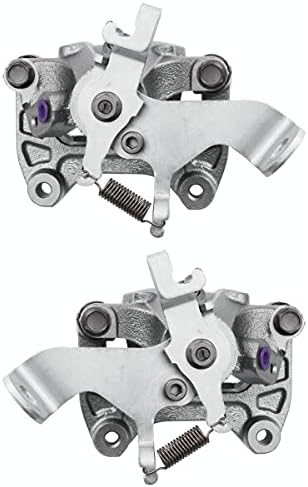 AutoShack Rear Brake Calipers Set of Assembly with Bracket Replacement ...