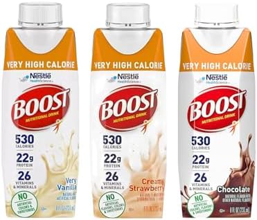 Amazon.com: Boost Very High Calorie Nutritional Drink Variety Pack 8 Fl ...